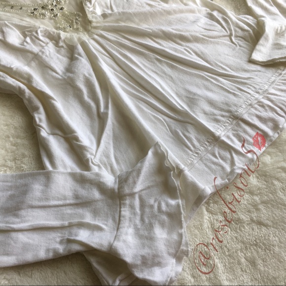 Nevada | Tops | Boho Mesh Lace Beadwork Embellished Bellsleeve Top ...